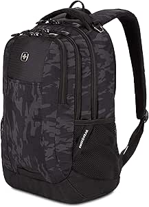 Amazon.com: SwissGear Cecil 5505 Laptop Backpack, Black Cod/Camo, 18 ...