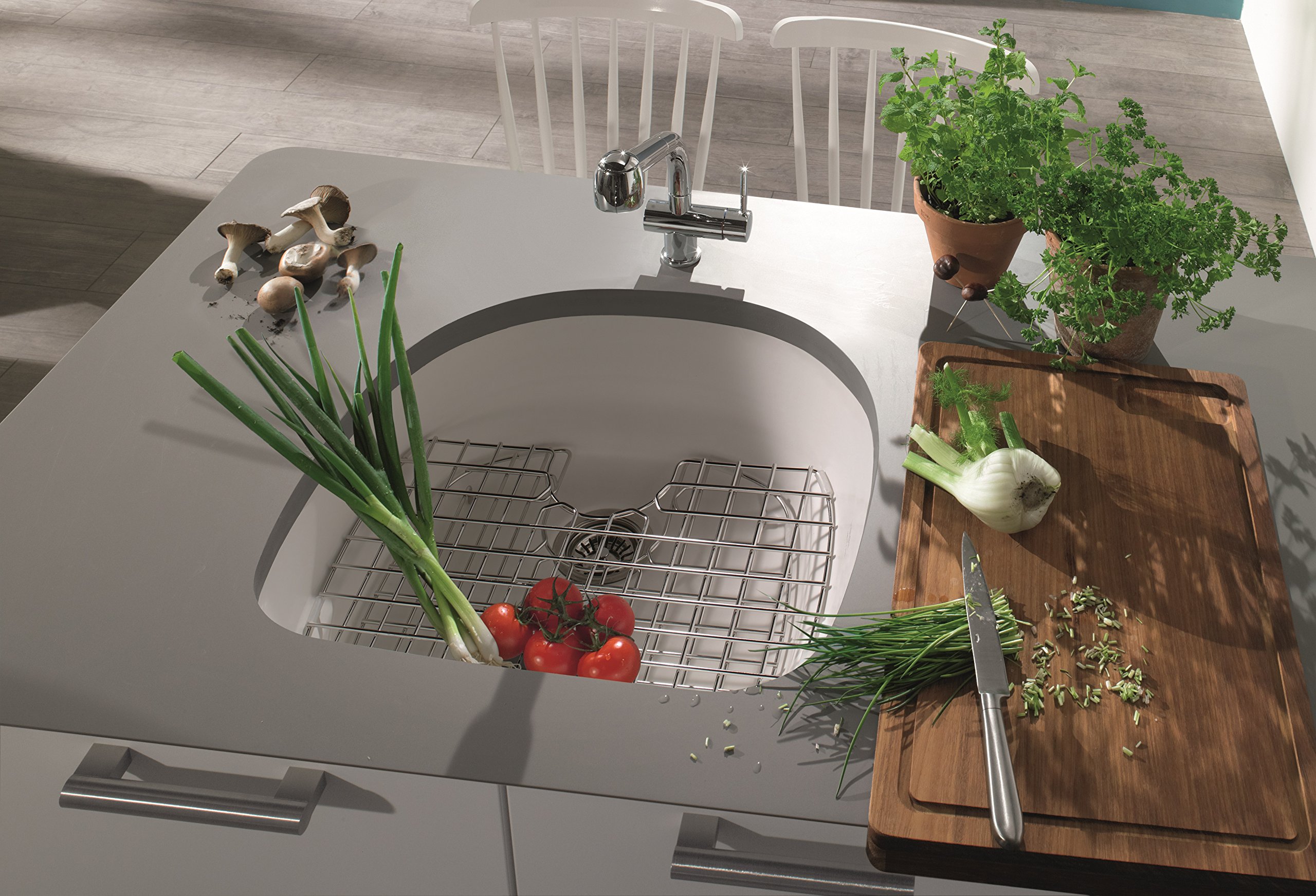 Franke PK21-36S Prestige Series Fireclay Sink Shelf Grid, 20 Inch ...