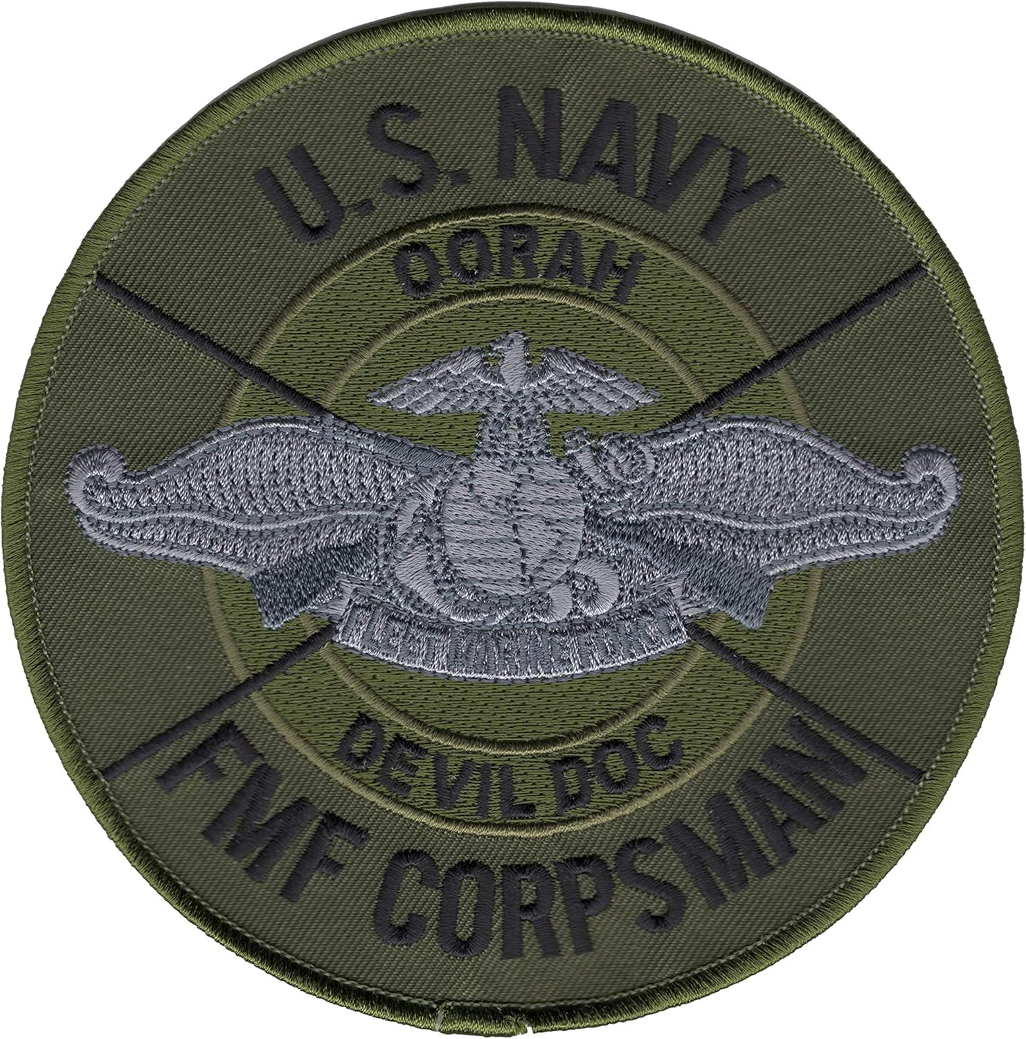 Amazon.com: FMF Fleet Marine Force Corpsman Patch Devil Doc: Clothing