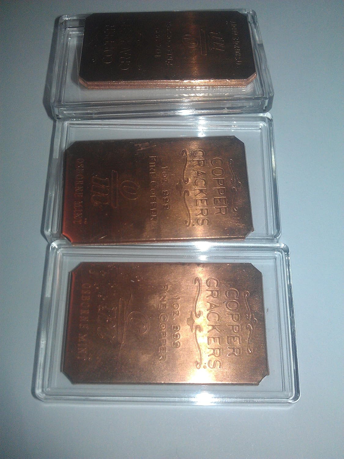 Amazon.com: (3) One Ounce Copper Crackers Bars: Everything Else