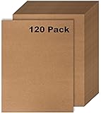 Amazon.com : 100 Brown Kraft Fiber 80# Cover Paper Sheets - 8.5" X 14 ...