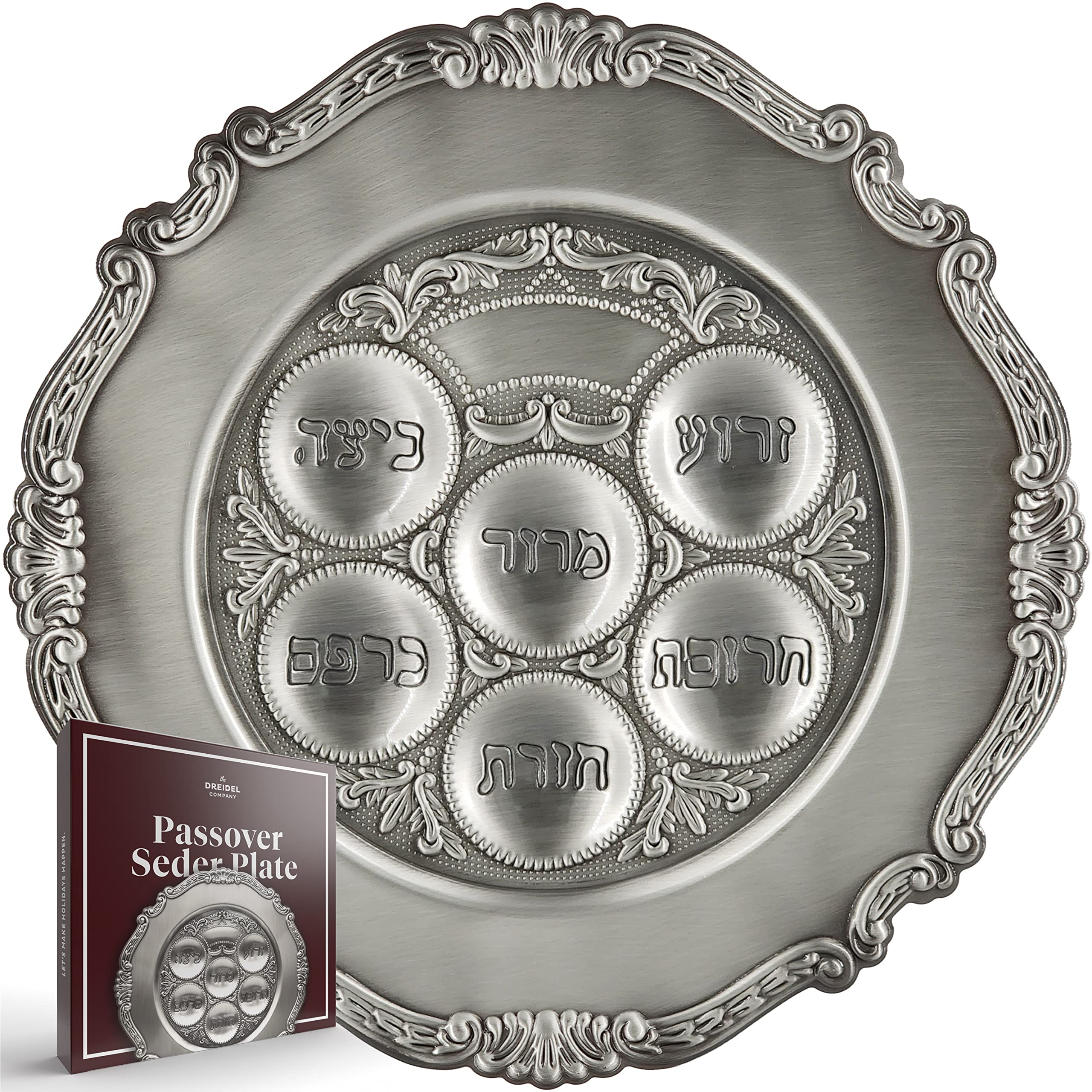 The Dreidel Company Lowest priced Traditional Passover Seder Plate 12 ...