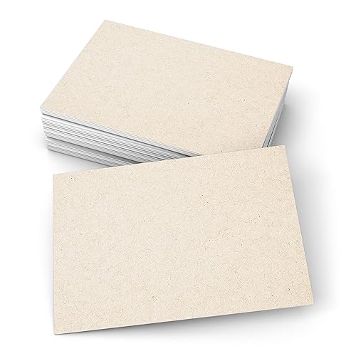 321Done 3.5 x 5 Small Rustic Cards (Set of 50) - Thick, Heavy, Kraft ...
