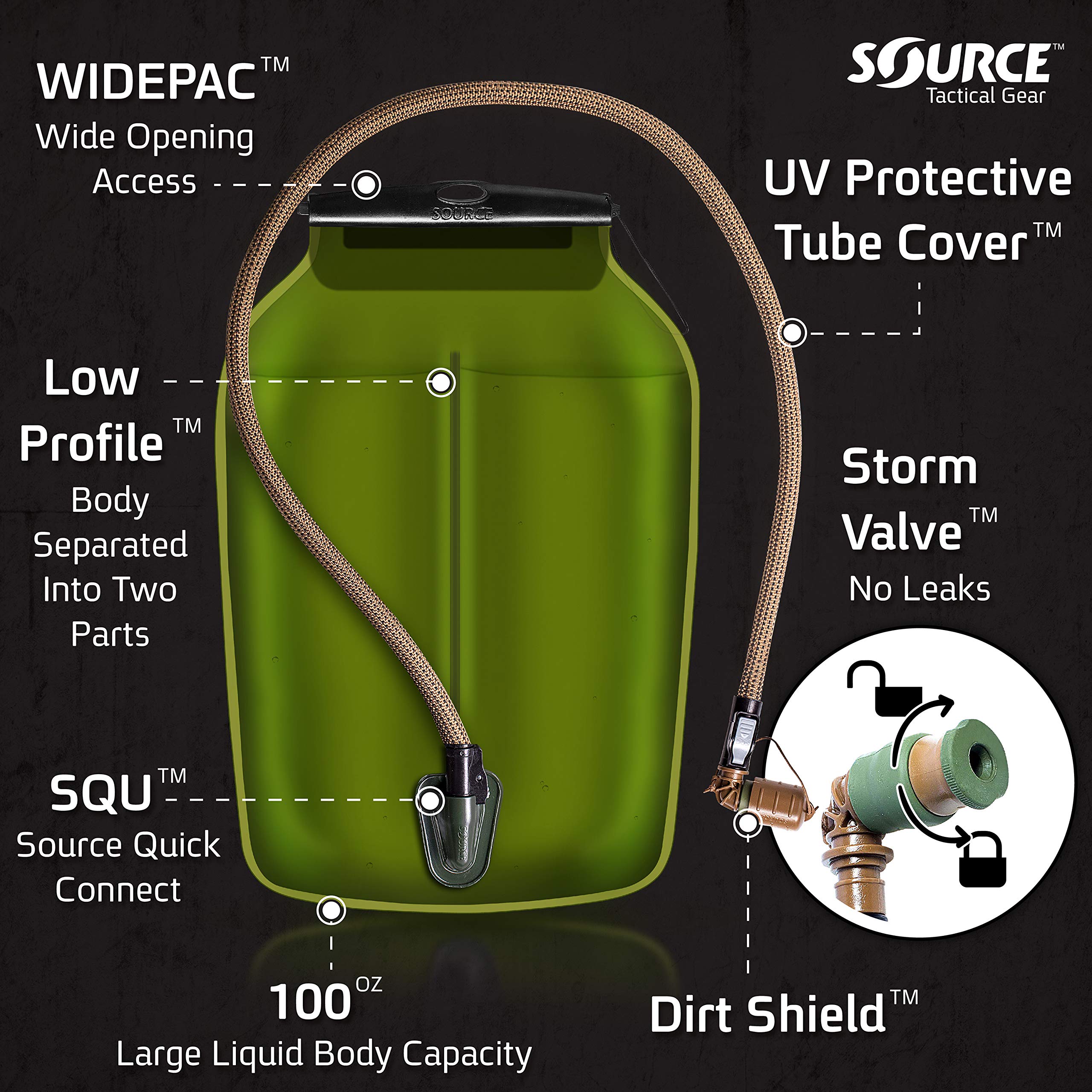 Mua Tactical Gear 3L Widepac Low Profile Hydration Reservoir Tactical ...