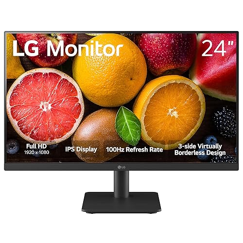 LG 24MS500-B 24 inch IPS FHD (1920x1080) 100Hz 5ms Reader Mode ...