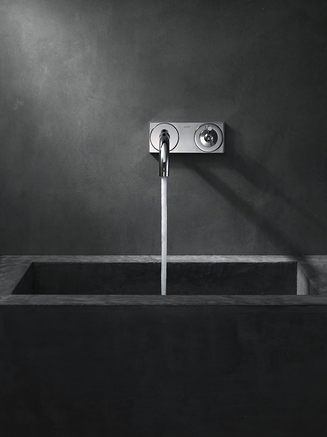 AXOR 38115000 Uno Wall-Mounted Basin Tap with 22.5 cm spout Mixer ...