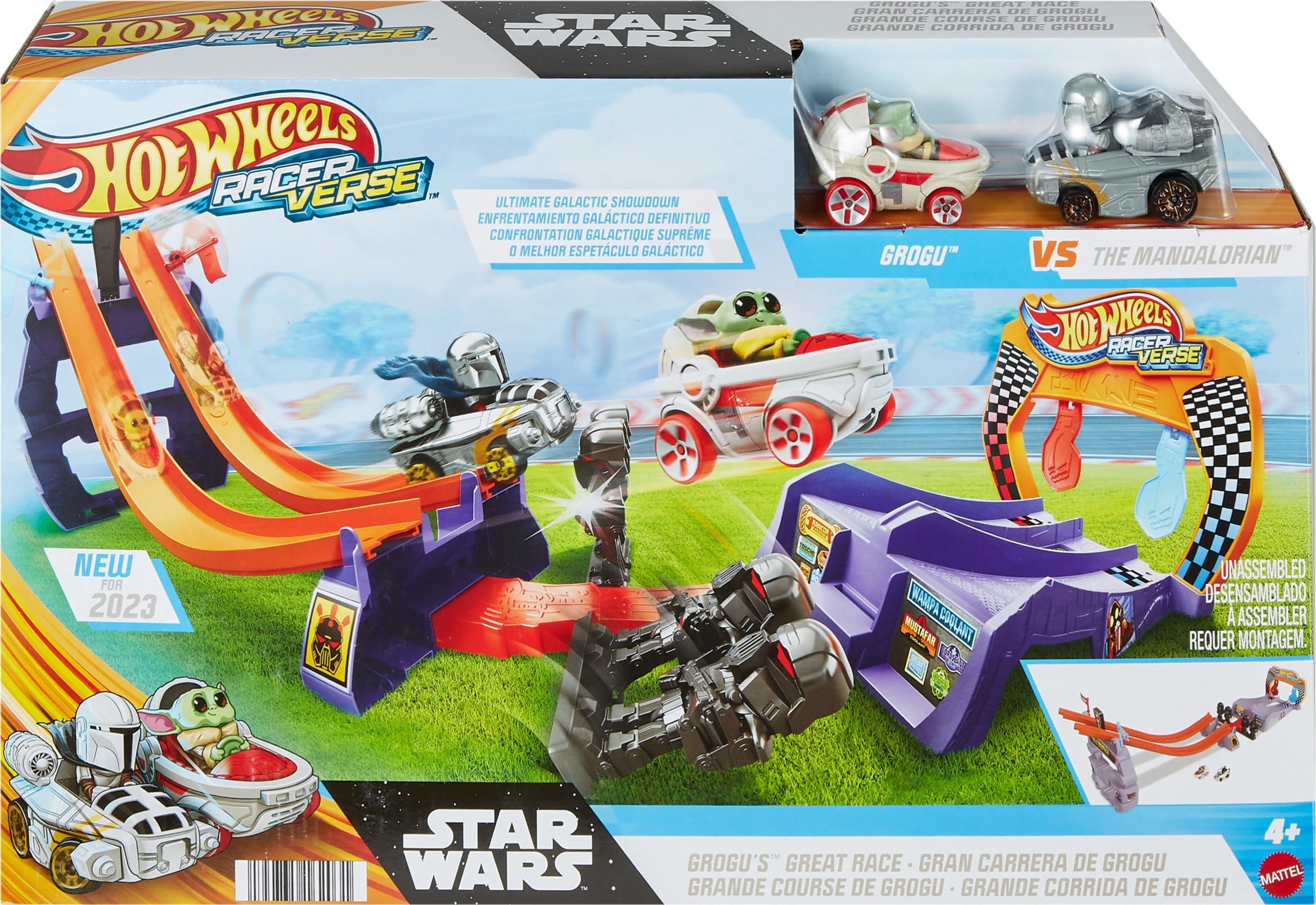 Mua Hot Wheels Star Wars RacerVerse Toy Car Track Set & 2 Die-Cast ...