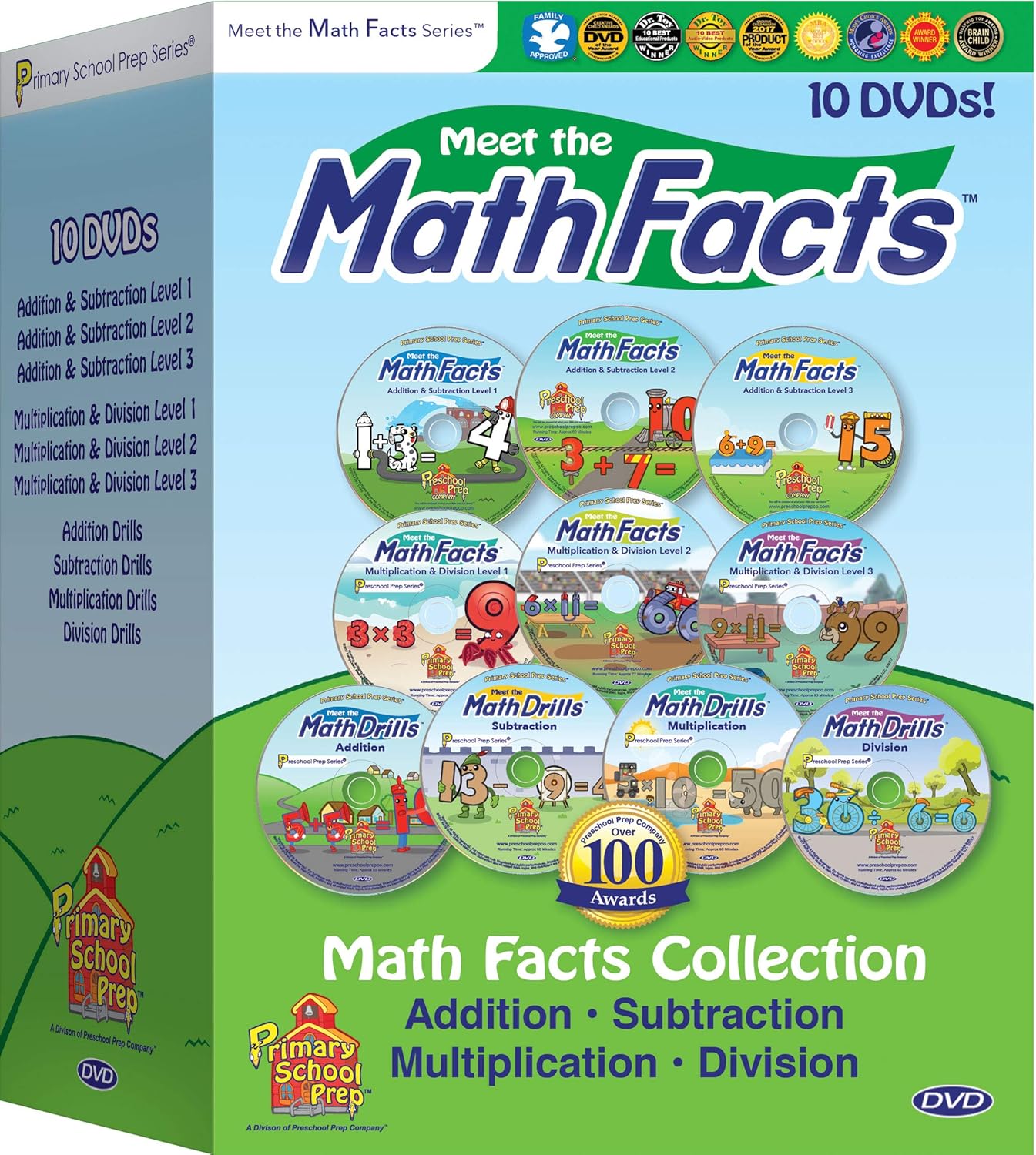 Amazon.com: Meet the Math Facts 10 DVD set - addition, subtraction ...