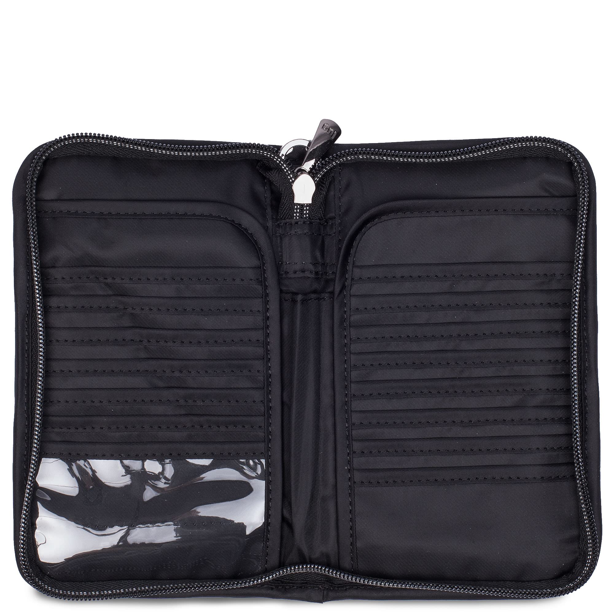 Lug Tandem Zip SE Passport Wallet, Midnight Black, One Size on Galleon ...