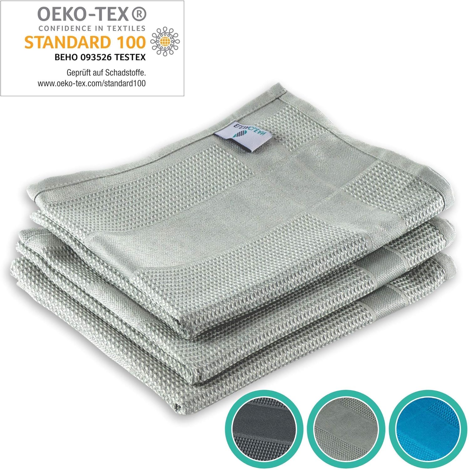 ELEXACLEAN - Torchons de Cuisine en Microfibre - Torchon Vaisselle (Set ...