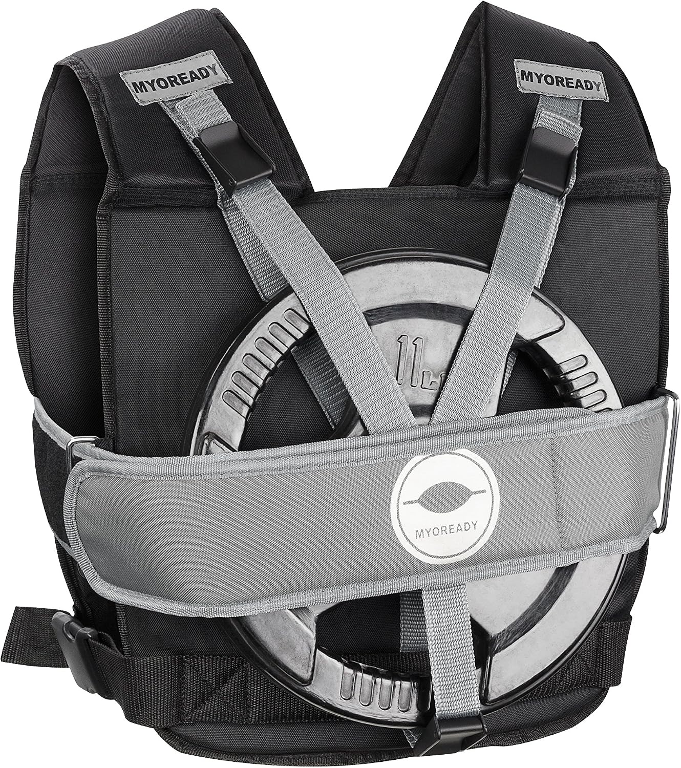 Myoready Weighted Vest 50 Lb Max Adjustable Heavy Duty Use