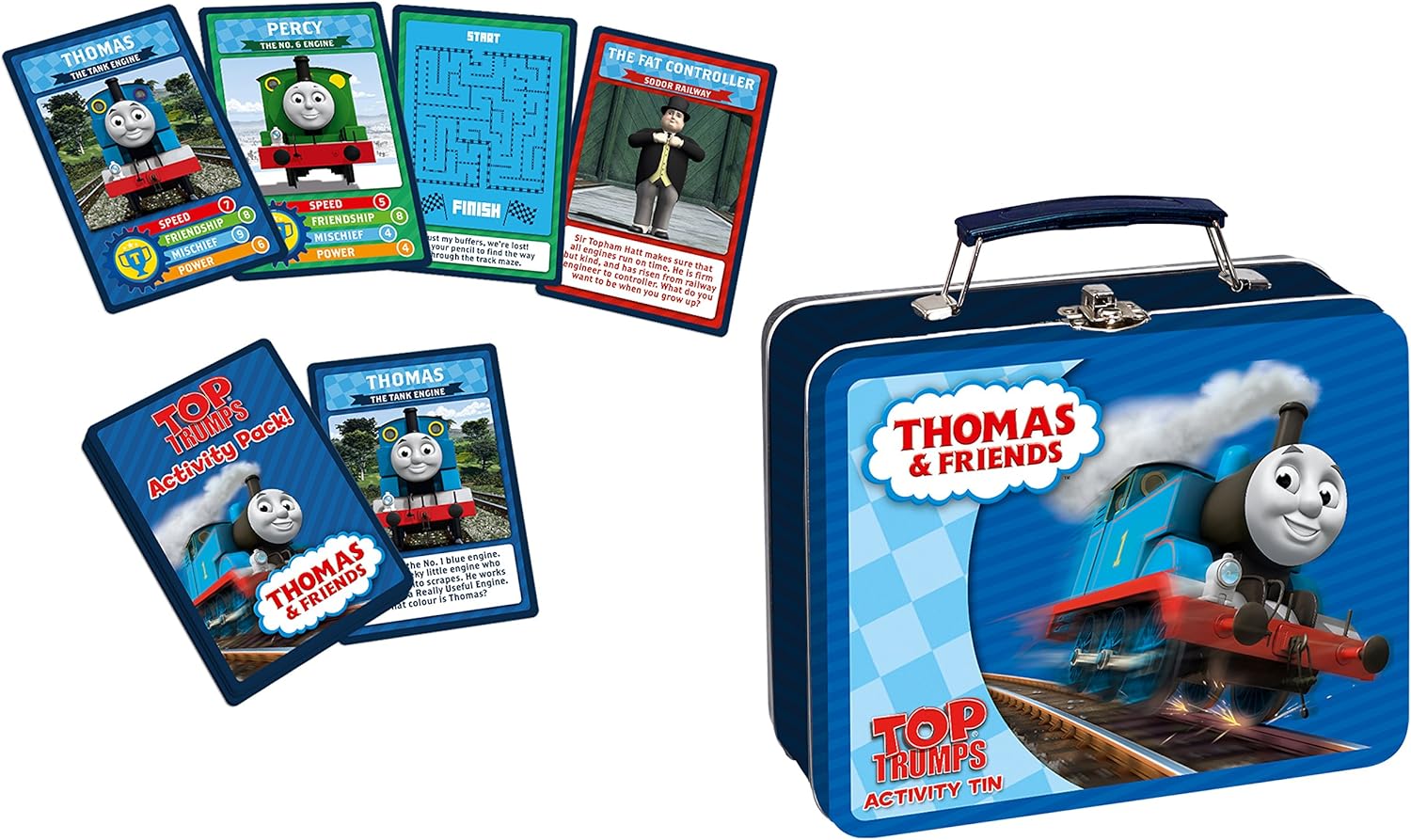Thomas and Friends Top Trumps Activity Tin Game – BigaMart