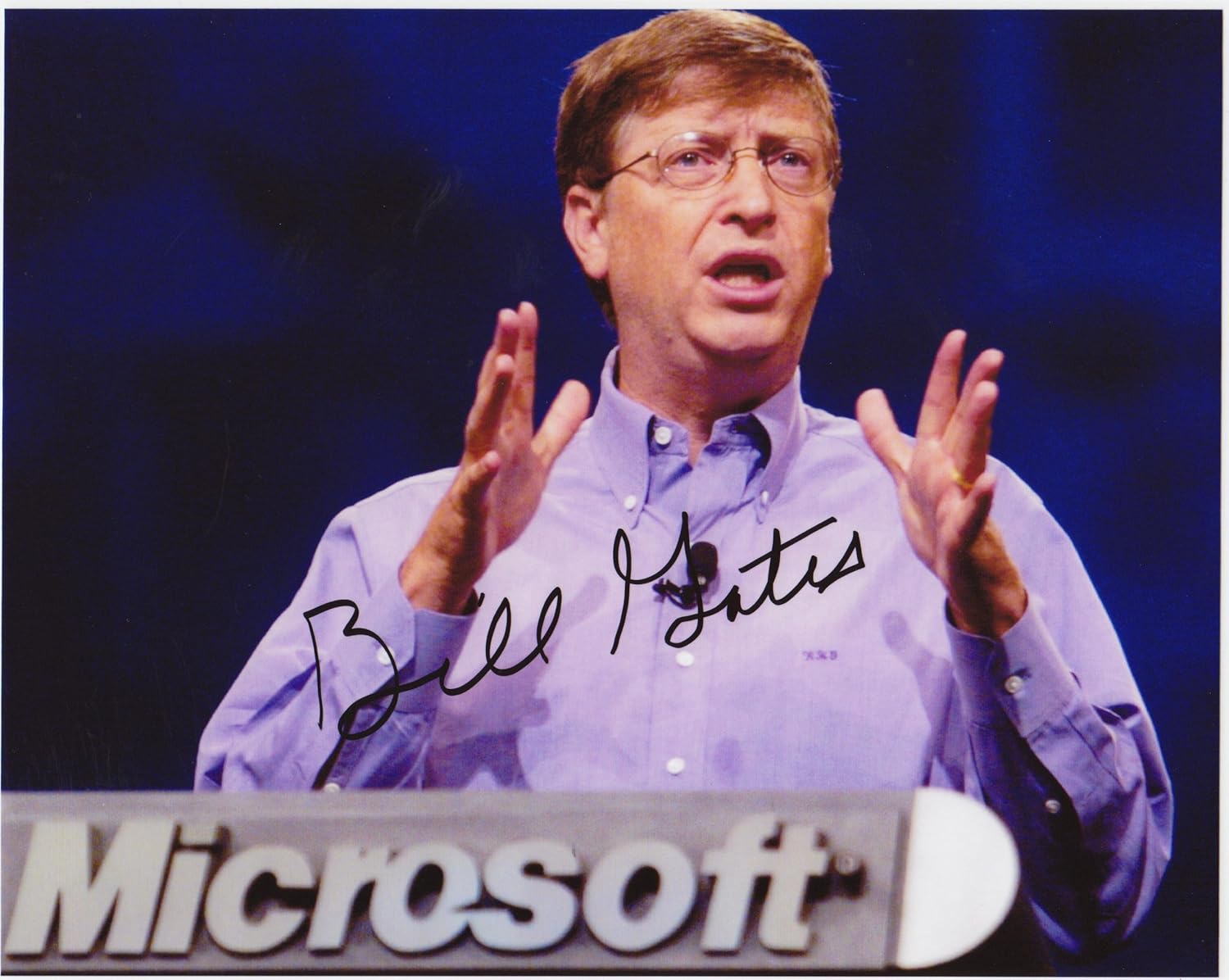 Amazon.com: Bill Gates, Microsoft, 8 X 10 Photo Autograph on Glossy ...