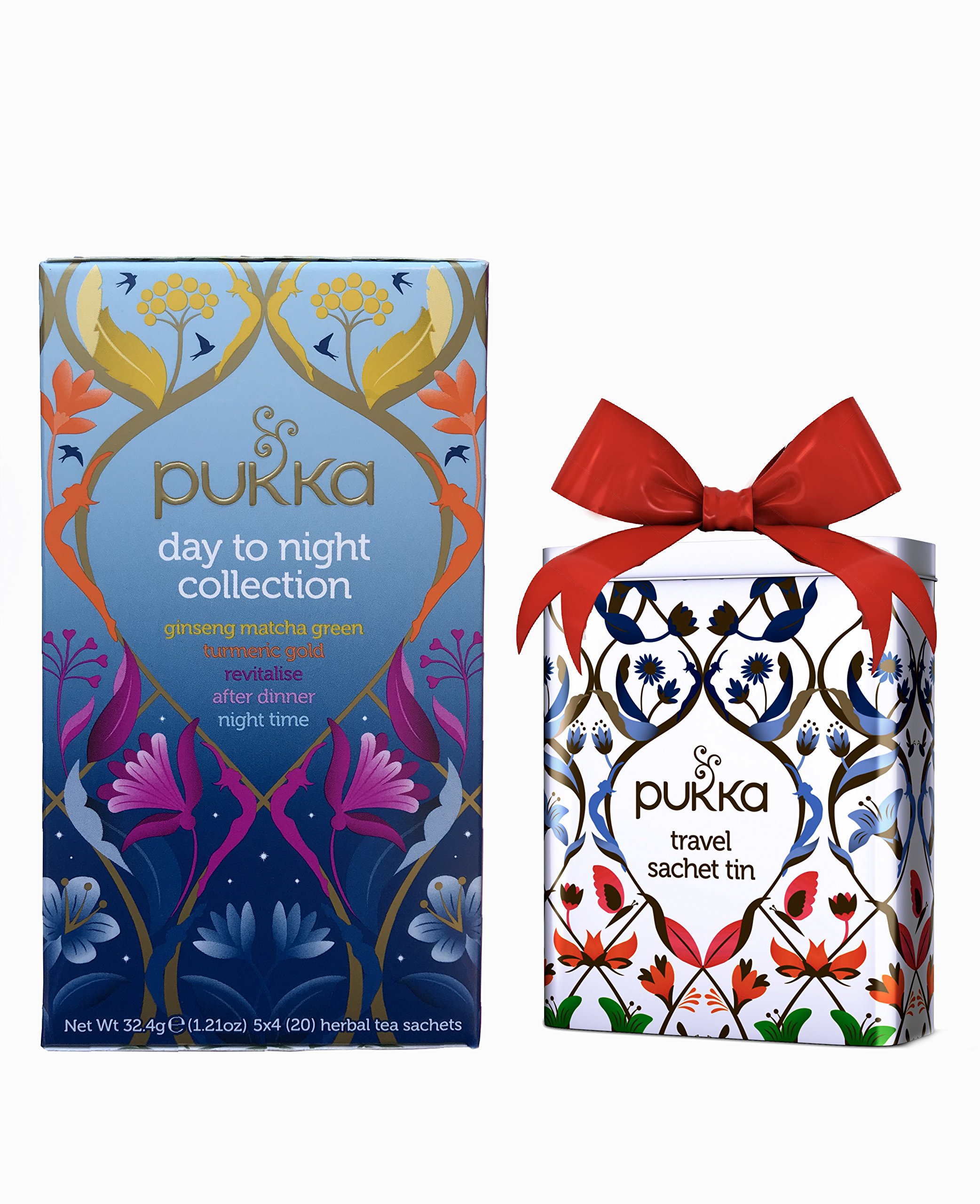 Amazon.com : Pukka Herbal Collection Organic Tea Gift Tin Special Travel Edition | 5 Assorted ...