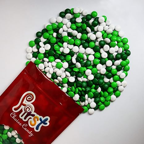 Amazon.com : m&m's Green, Dark Green & White Milk Chocolate Spring Mix ...