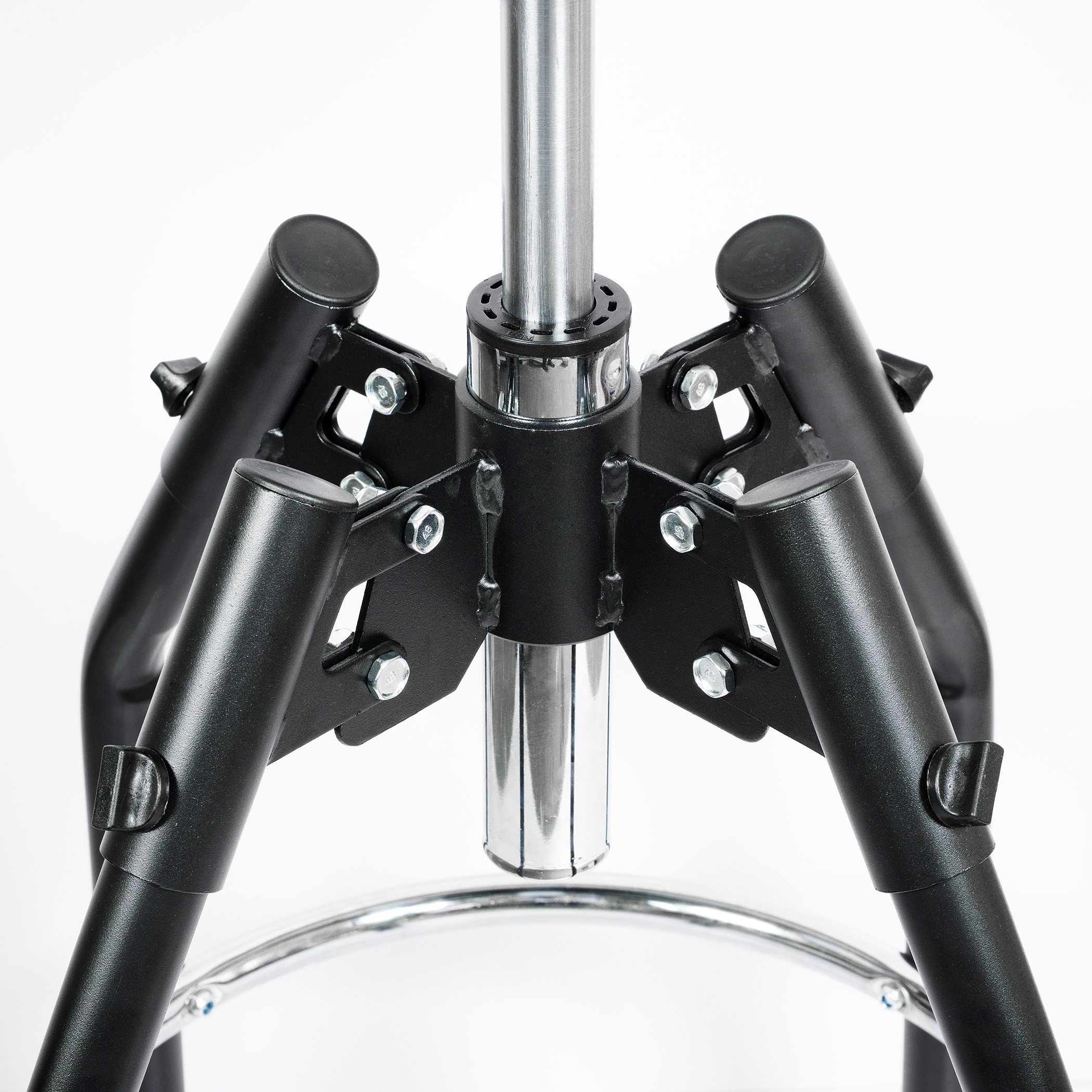 WORKPRO Heavy Duty Adjustable Hydraulic Shop Stool, Black