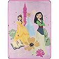 Amazon.com: Northwest Disney Princess Micro Raschel Throw Blanket, 46 ...