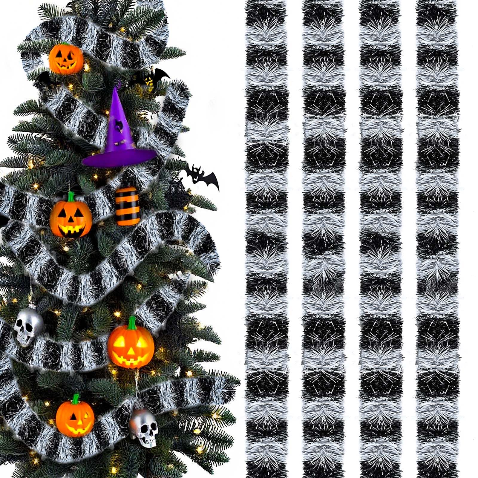 16.4FT Halloween Tree Sandworm Ornament Decorations, Black and White ...
