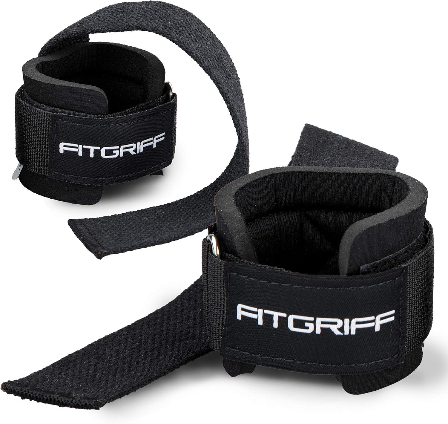 Fitgriff® Lifting Straps + Wrist Support Padding – Comfort Gym Straps ...