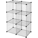Amazon.com: Whitmor Storage Cubes - Stackable Interlocking Wire Shelves ...