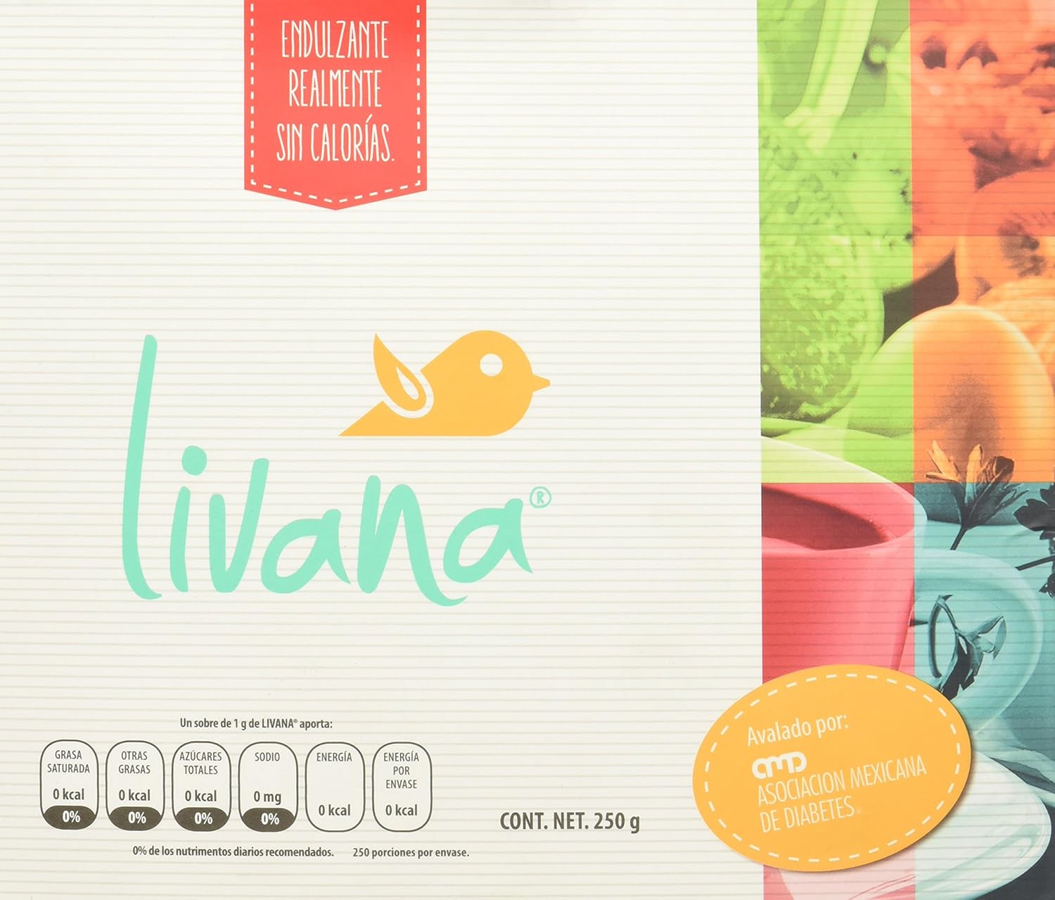 Livana Livana Endulzante 250 sobres, Azúcar, 250 gramos: Amazon.com.mx ...