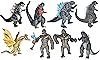 TwCare Set of 8 Attacking King Kong vs Godzilla Toys Movable Joint Action Figures King of The ...
