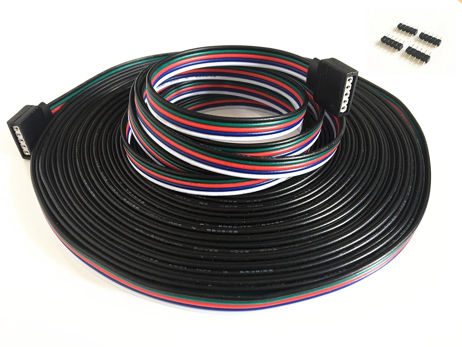 Wire，RGB ，RGBW 5pin Cord 3528 5050 RGBW Strip LED for Inside Wires ...