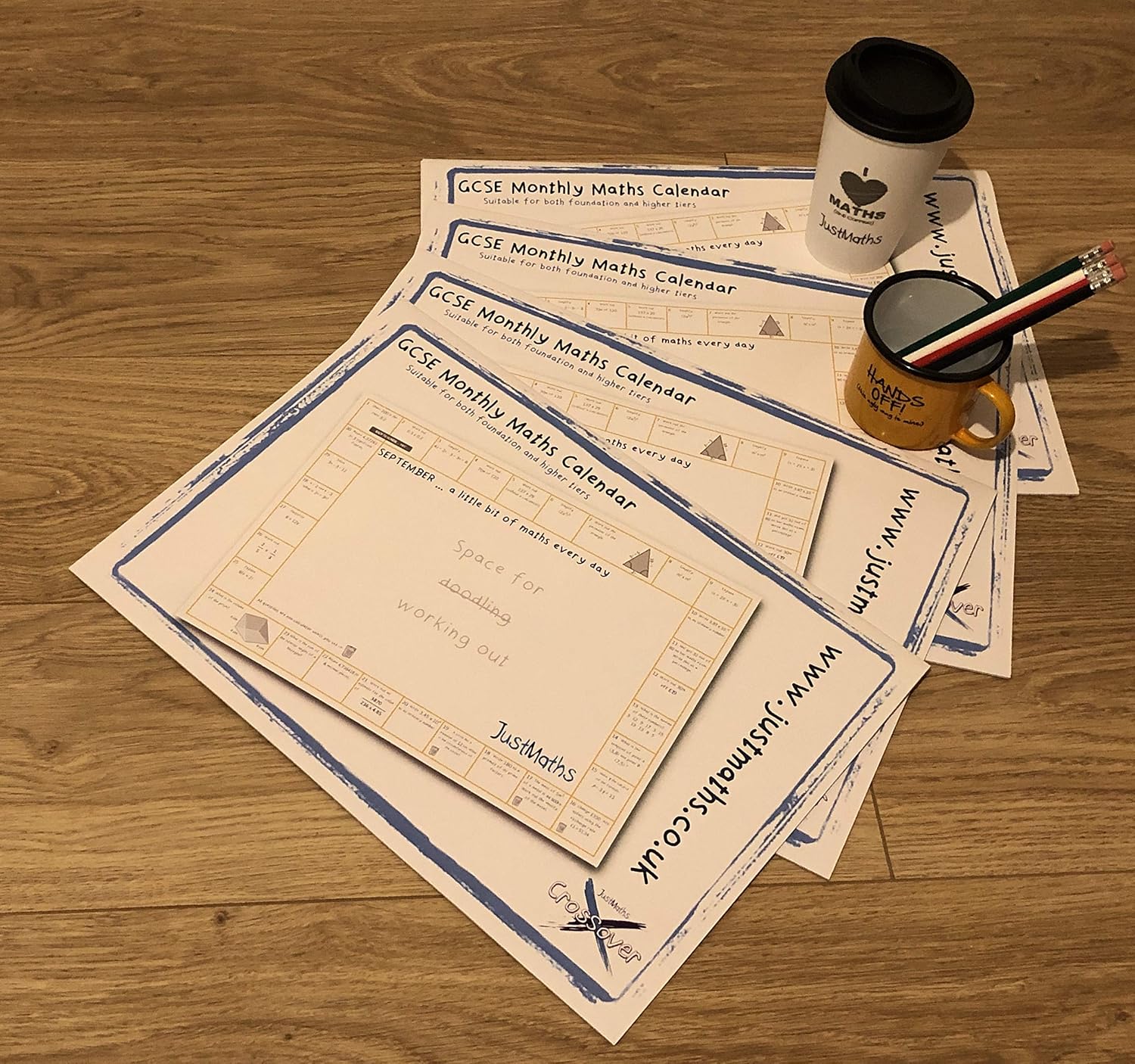 A3 GCSE Desk Maths Calendar – BigaMart