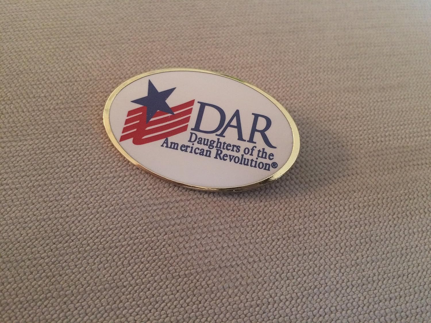 Amazon.com: Daughters of the American Revolution DAR Logo Oval Lapel Pin