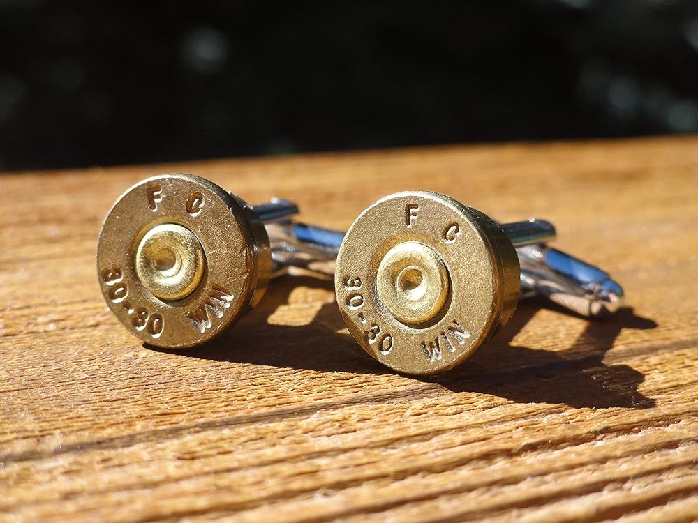 Amazon.com: Brass .30-30 Caliber Ammo Cufflinks: Handmade