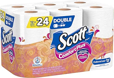 Scott Comfortplus Toilet Paper Bath Tissue, 12 Double Rolls: Amazon.ca ...
