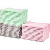 Amazon.com: Amazon Basics Microfiber Cleaning Cloths, Non-Abrasive ...