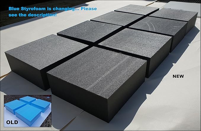 8 x Modelling Foam Blocks (200mm x 200mm x 75mm) by BluefoamUK | Hard ...