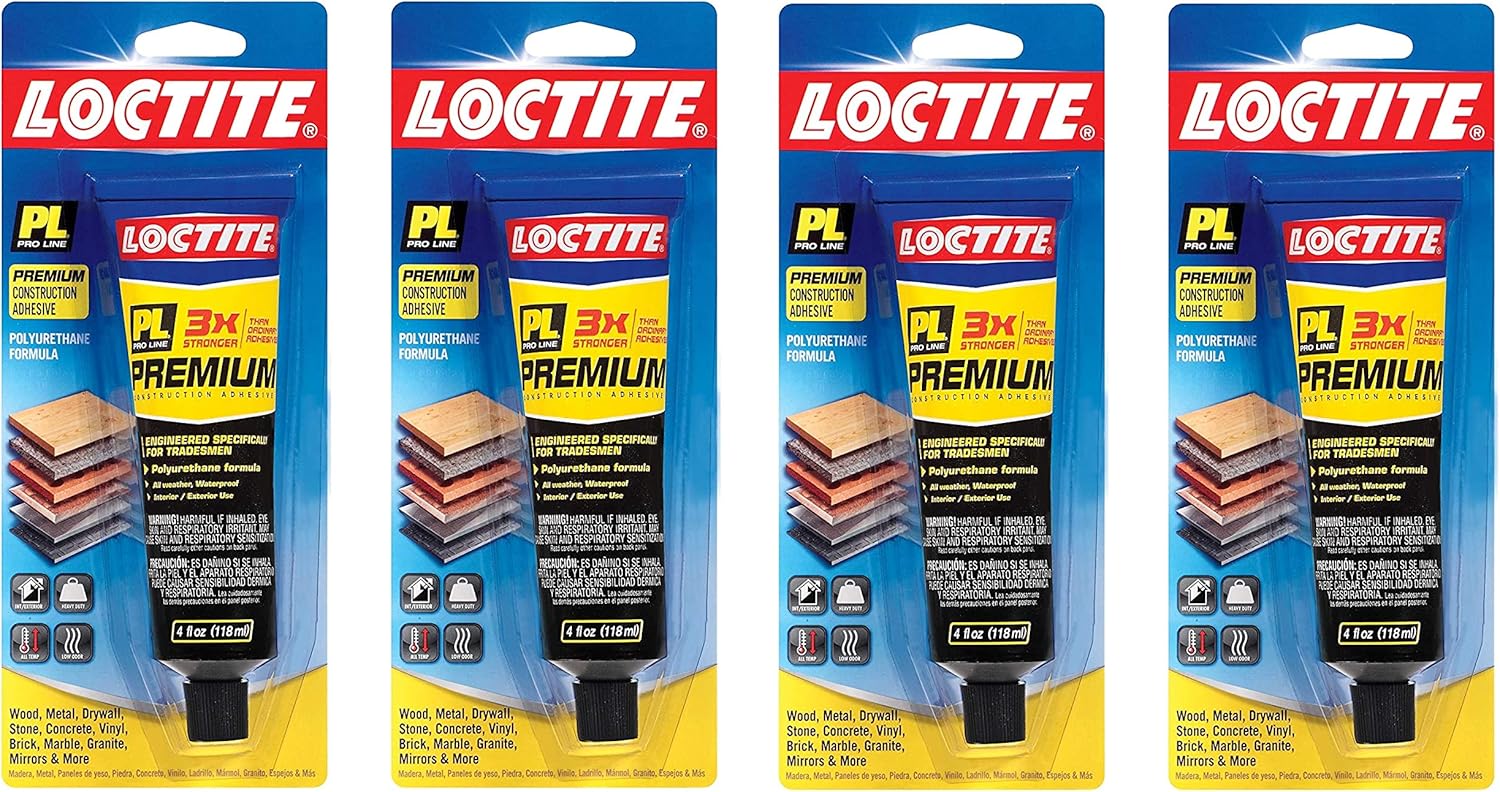 Loctite PL Premium Polyurethane Construction Adhesive 4-Ounce Tube ...
