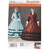 Amazon.com: Simplicity 2881 Sew Pattern MISSES' CIVIL WAR COSTUME Plus ...