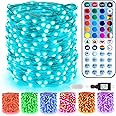 BrizLabs Fairy String Lights, 66ft 200 LED Color Changing Fairy String ...