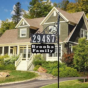 Amazon.com : Dad Will Love This Large Reflective Address Yard Sign ...