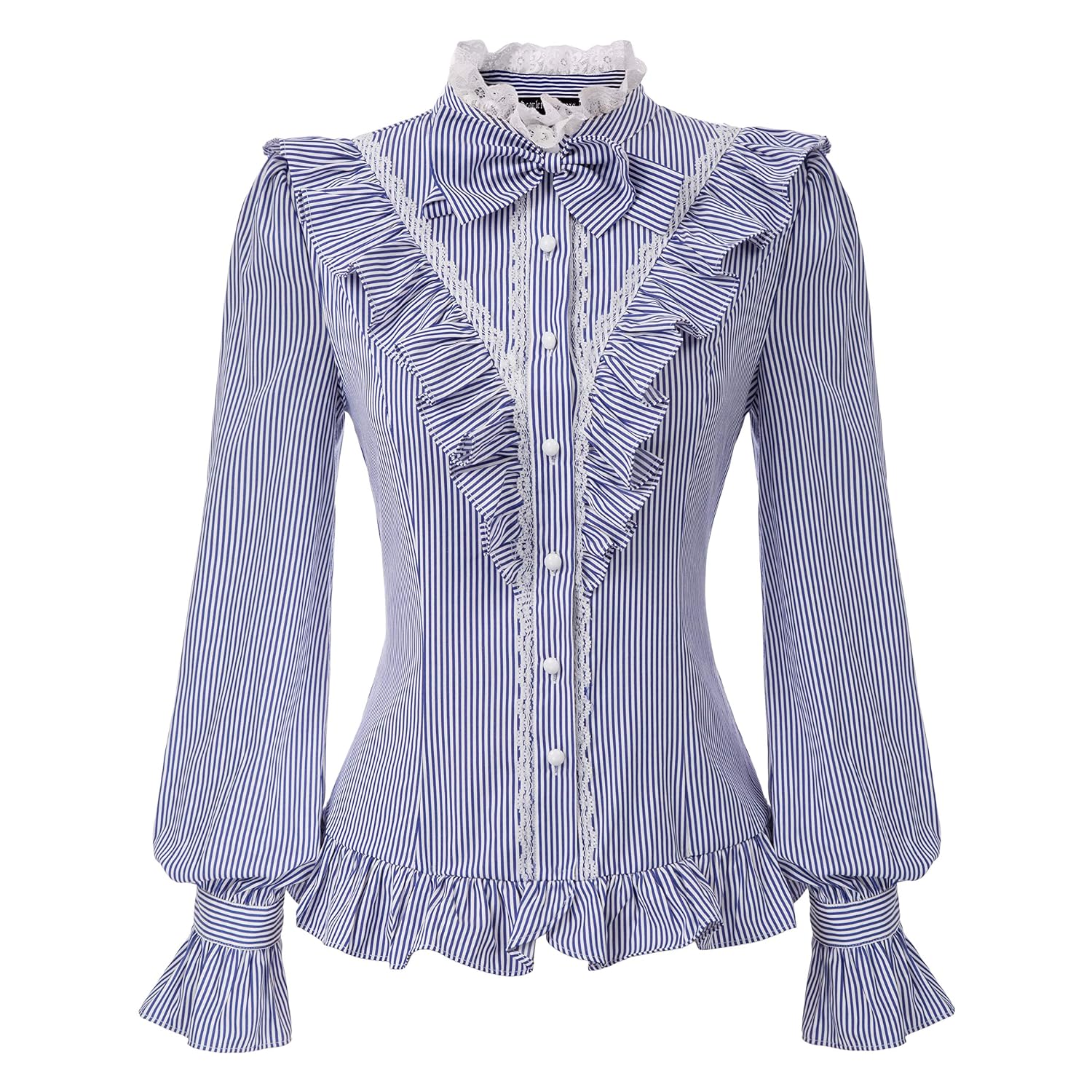 1900s Edwardian Style Blouses, Tops & Sweaters