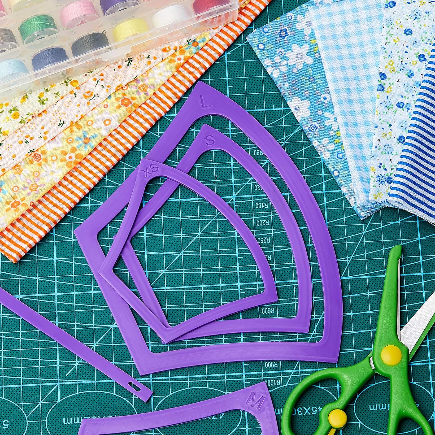 5 Pieces Face Covering Sewing Templates Face Protector Plastic Sewing ...