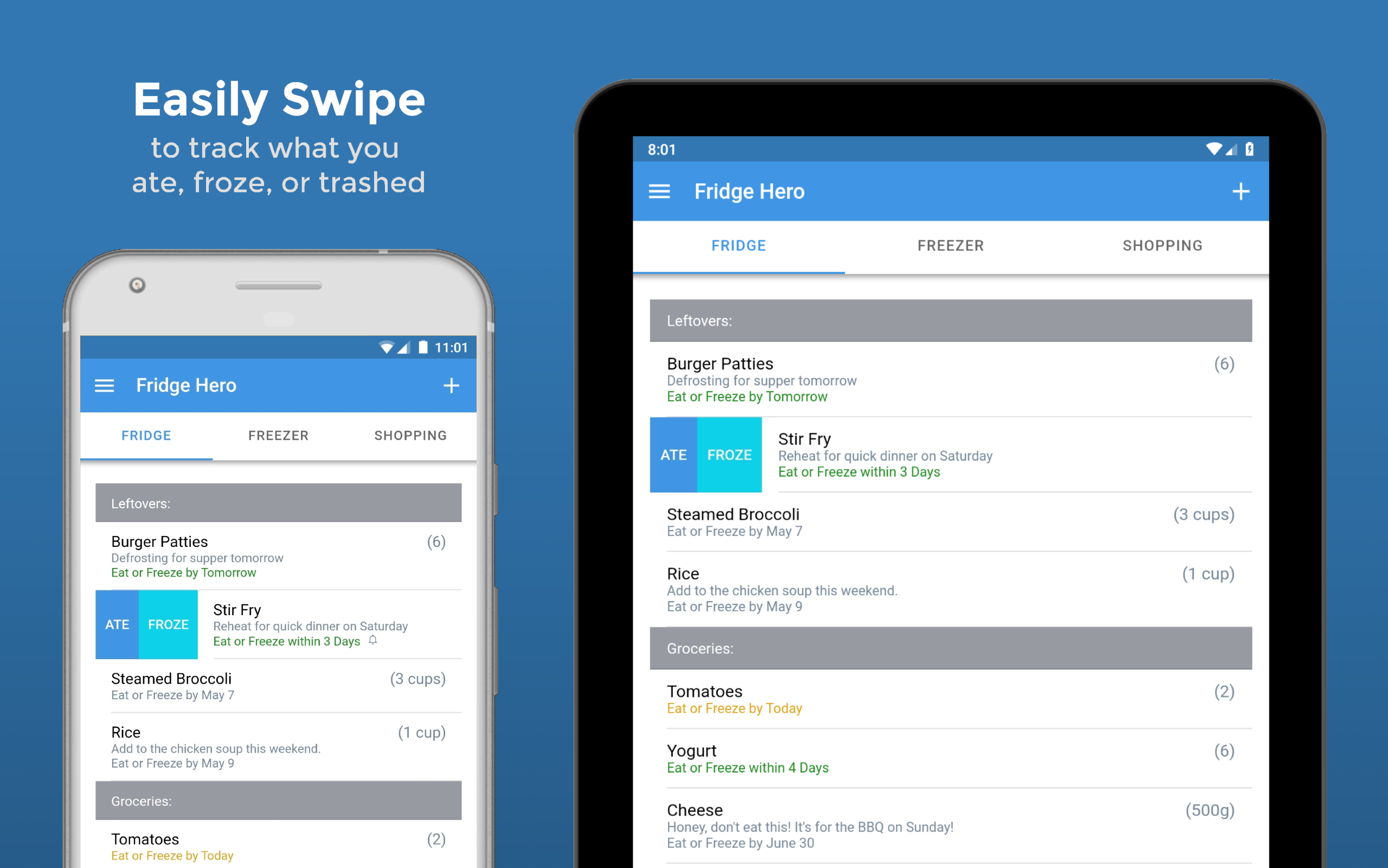 Fridge Hero - Track Food Expiry & Leftovers with Shopping List, Check ...