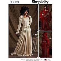 Amazon.com: Simplicity Women's Fantasy Cosplay Costume Gown Sewing ...