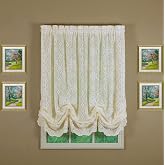 Amazon.com: Today's Curtain Hopewell Lace Balloon Shade, White, 59W x ...