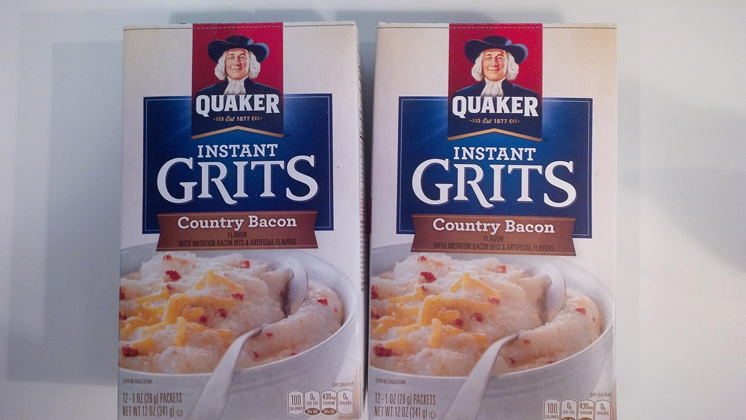 Amazon.com: Quaker Instant Grits Country Bacon Flavor 12 oz ( 2 BOXES)