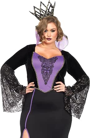 Amazon.com: Leg Avenue Women's Plus-Size 2 Piece Evil Queen Costume ...