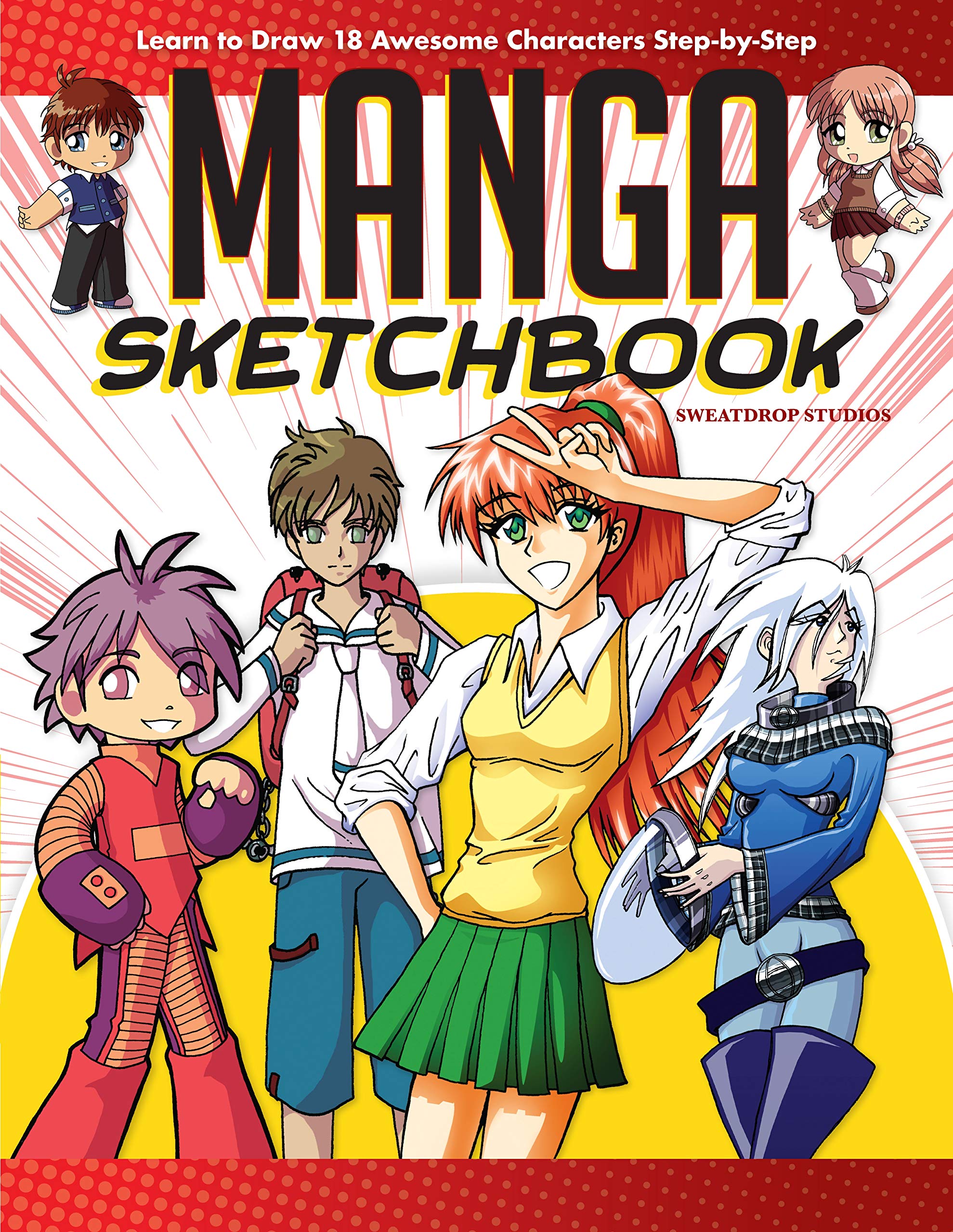 Mua Manga Sketchbook: Learn to Draw 18 Awesome Characters Step-by-Step ...