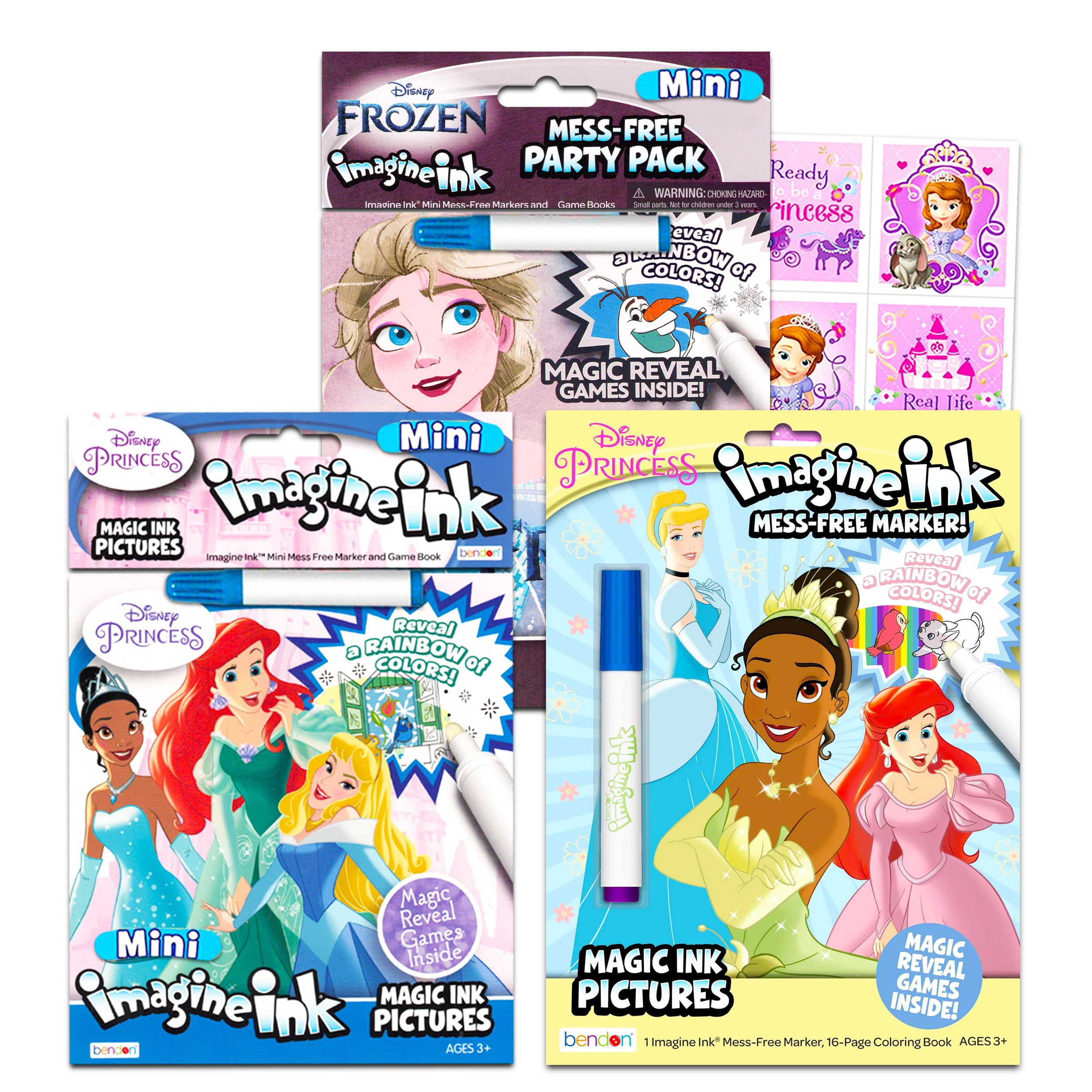 Mua Disney Princess Mess-Free Coloring Book Set ~ 3 Piece Disney ...