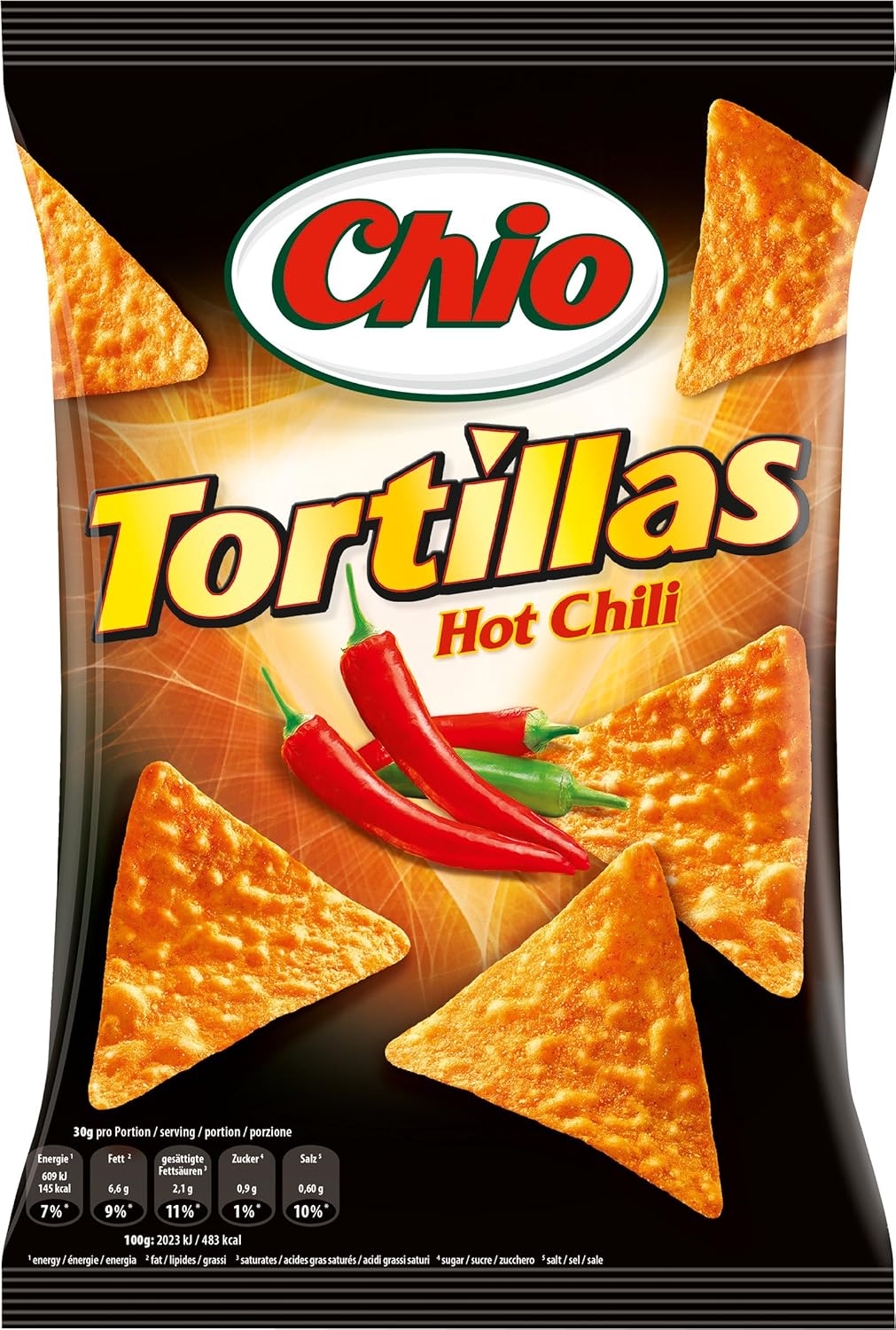 Chio Tortilla Chips Hot Chili 6er Pack (6 x 125 g): Amazon.de ...