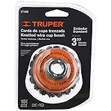 Truper CT-608X, Carda copa, alambre trenzado grueso, 3x5/8", para esmeril : Amazon.com.mx ...