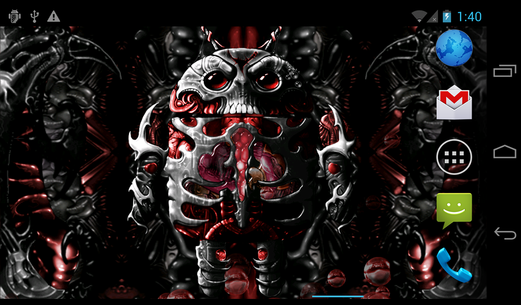 Biomechanical Droid Live Wallpaper:Amazon.fr:Appstore for Android