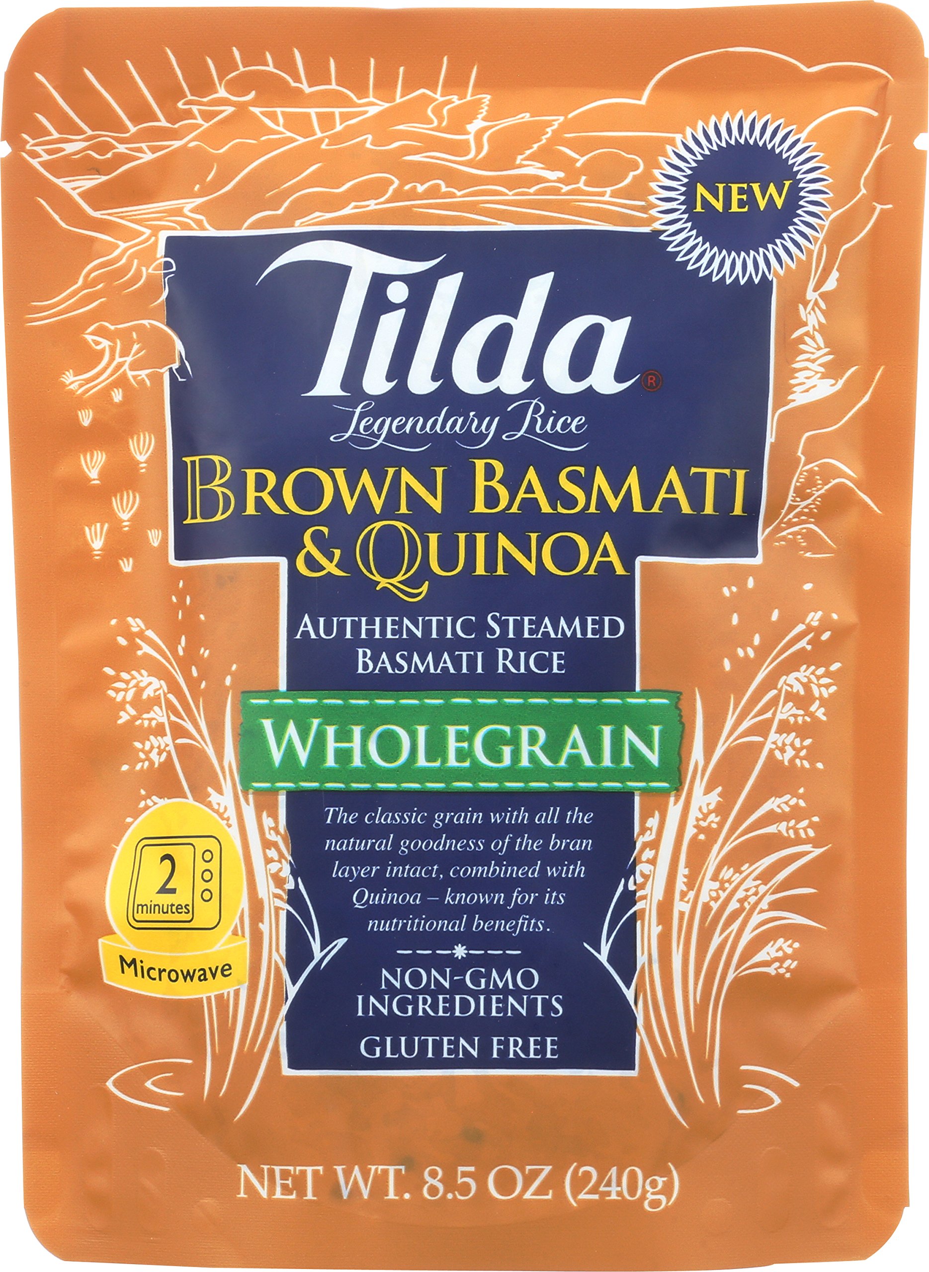 Amazon.com : Tilda Legendary Rice Steamed Basmati, Pure, 8.5 Ounce ...